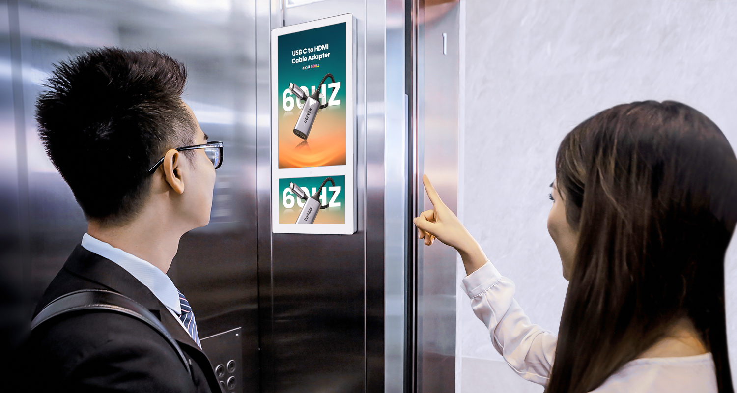 Elevator Advertising Display | OEM Digital Screens – Yetronic
