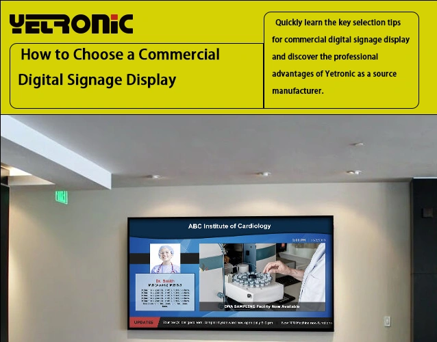 How to Choose a Commercial Digital Signage Display - Smart Board Factory